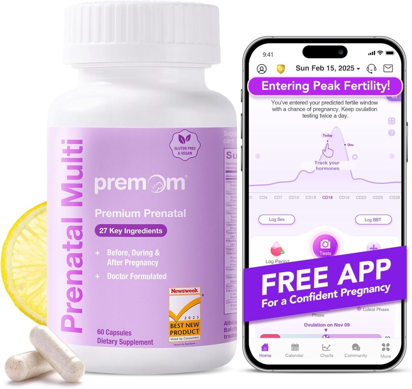 Premom Multivitamin for Women: TTC, Nursing & Postpartum