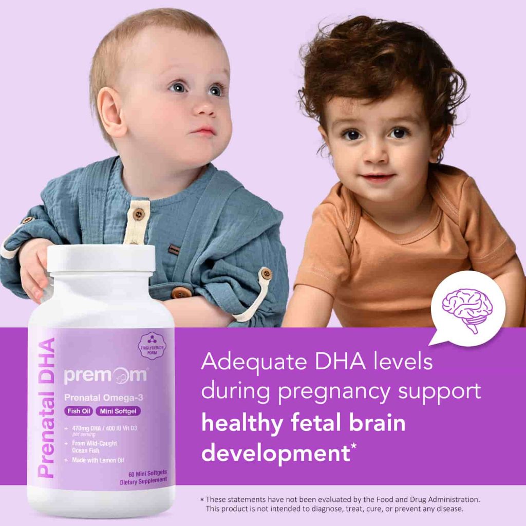 Premom Prenatal DHA: Omega-3 Fish Oil and Vit D