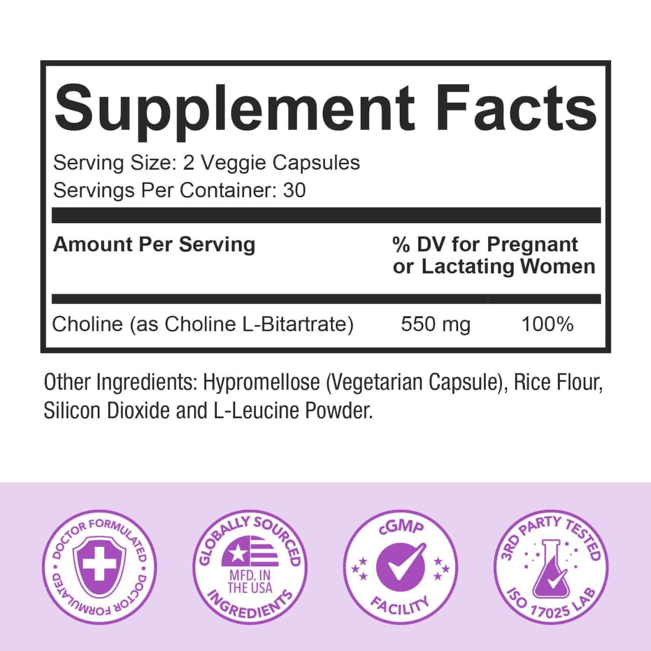 Premom Prenatal Choline Bitartrate Supplement - Premom